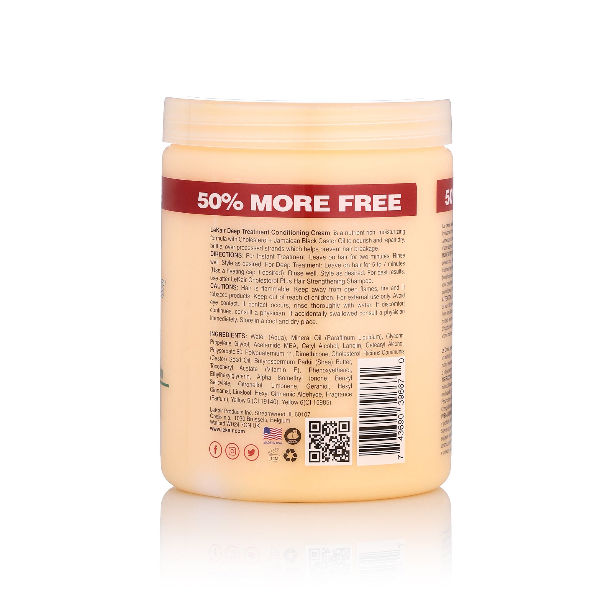 LeKair Cholesterol Plus Nourish & Repair Conditioning Cream with Jamai