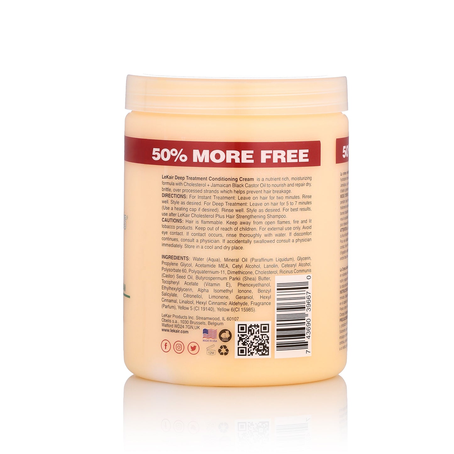 LeKair Cholesterol Plus Nourish & Repair Conditioning Cream with Jamai